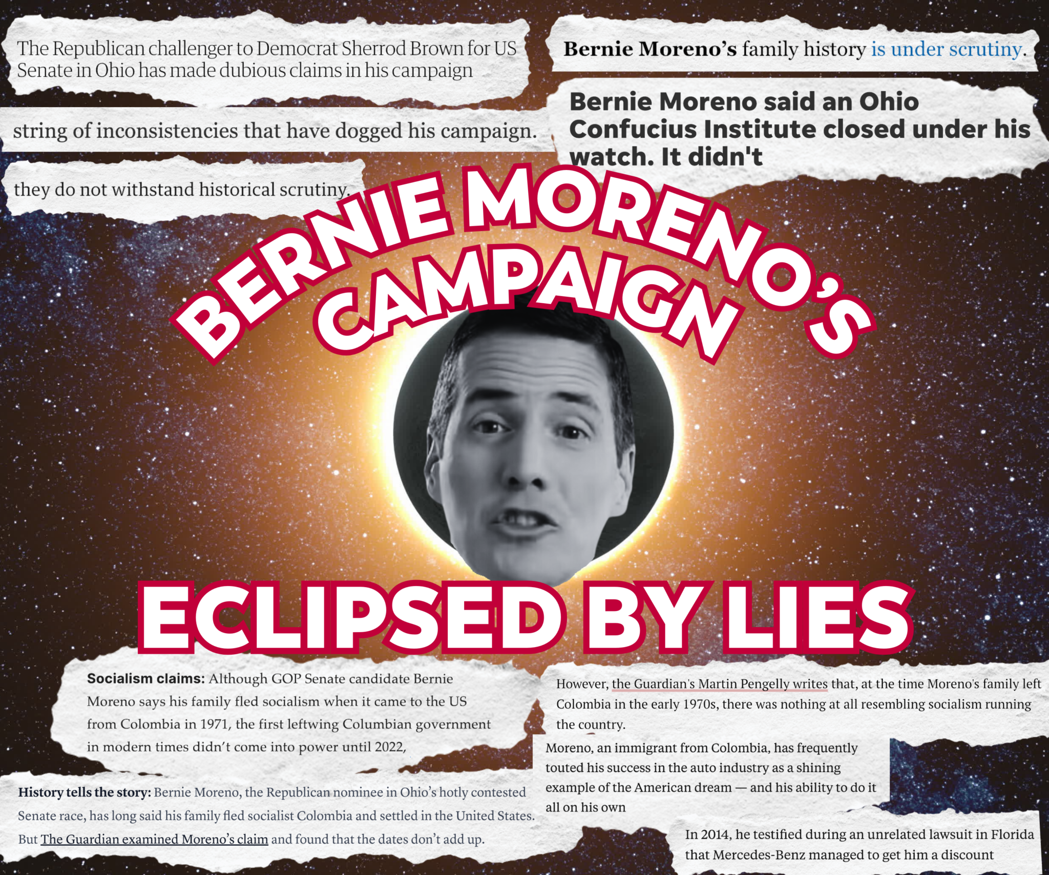 Bernie Moreno’s Campaign Totally Eclipsed By Lies - Ohio Democrats